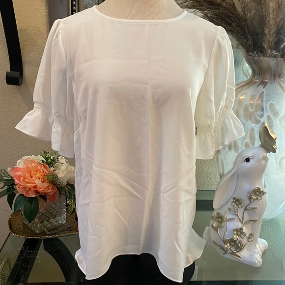Alex Marie | Tops | Alex Marie White Blouse | Poshmark